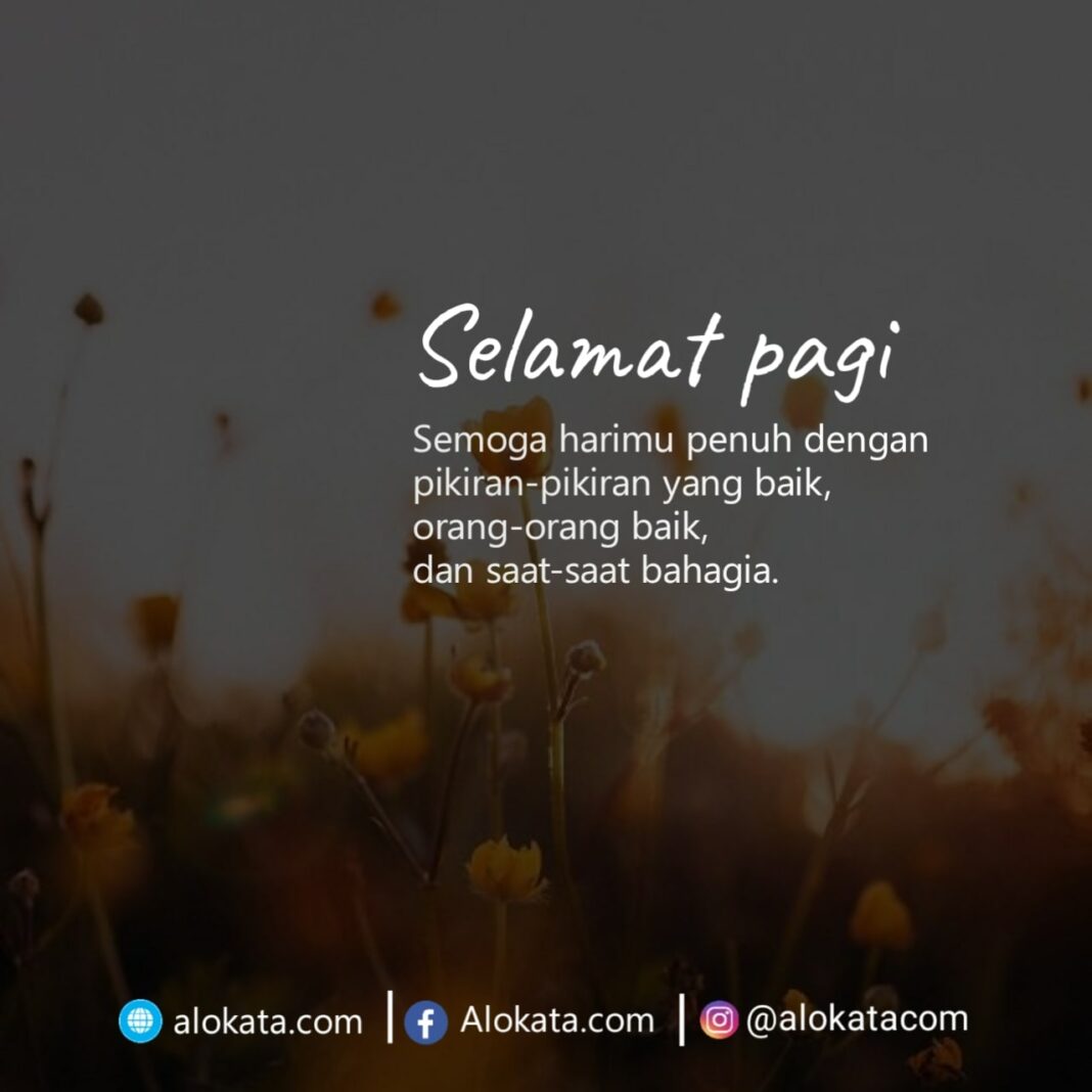 42+ Kata Bijak Tentang Pagi, Awali Harimu dengan Semangat | Alokata.Com